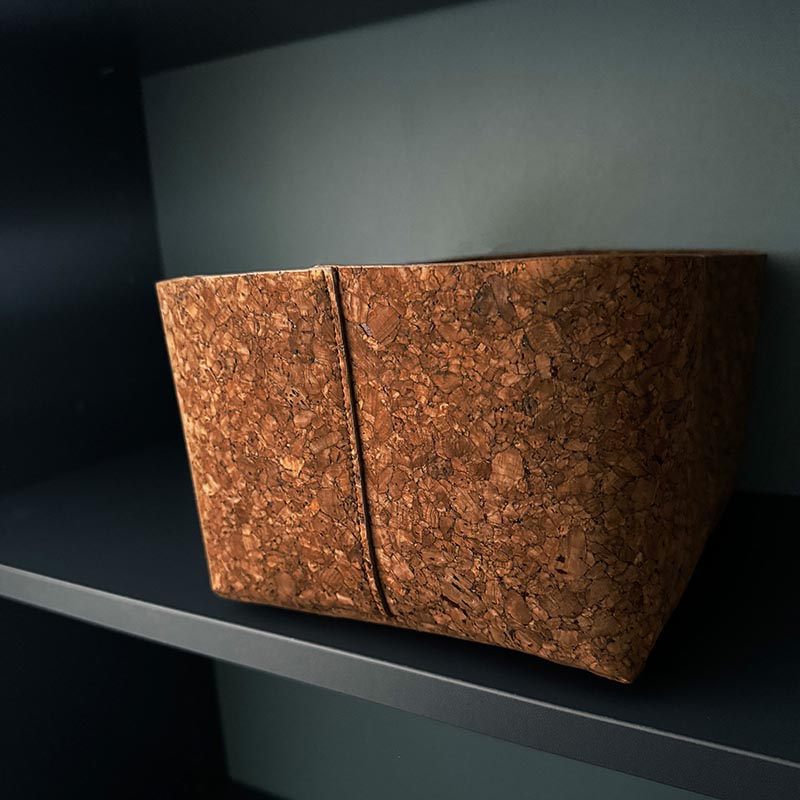 Brown Cork Storage Basket - Adjustable, Durable & Eco-friendly – The ...