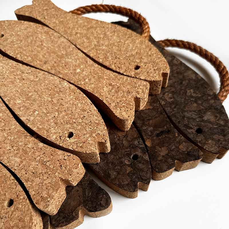 Cork Fish Trivets with Rope Handles - 100% Natural & Eco-friendly – The ...
